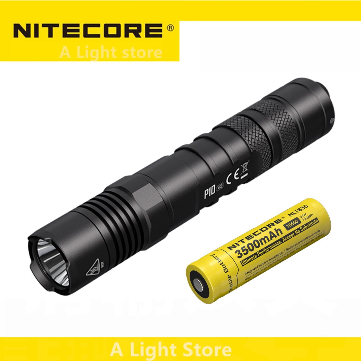 Original NITECORE P10 V2 flashlight CREE XP-L2 V6 LED STROBE READY ...