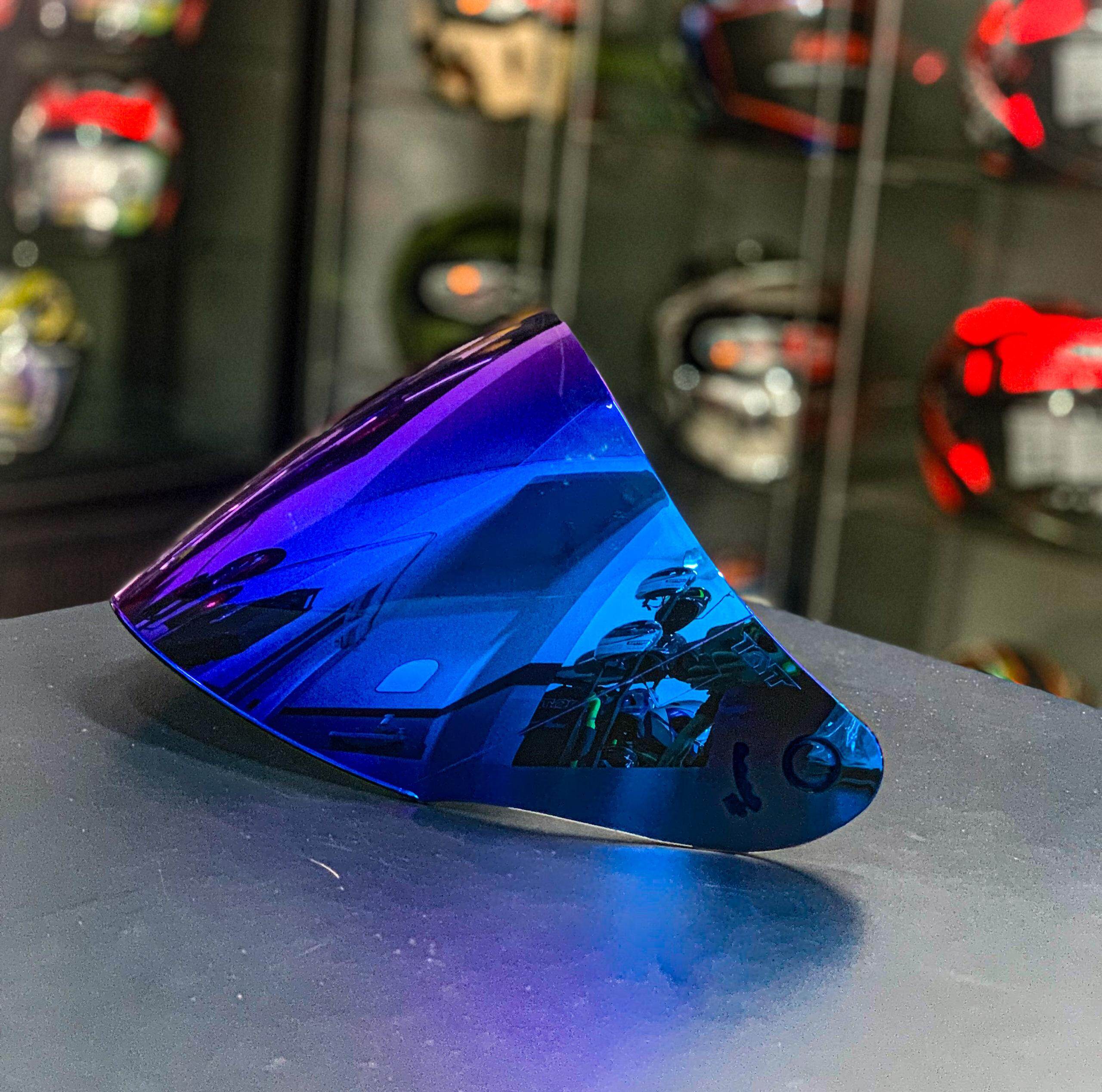 KYT VENOM HELLCAT VISOR [ORIGINAL] - RAINBOW RED MAGENTA ORANGE GREEN ...