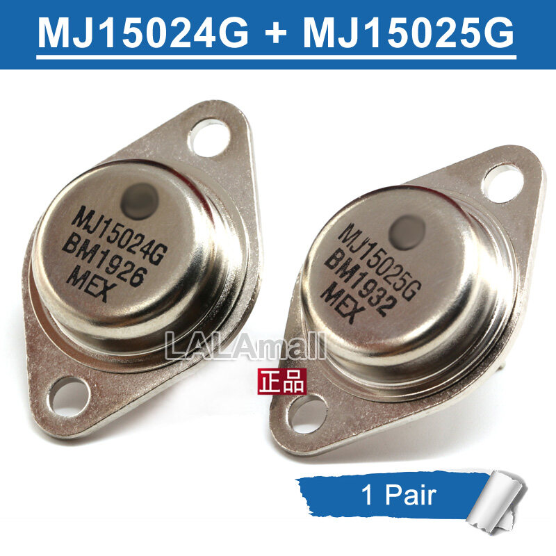 1คู่เดิม MJ15024G + MJ15025G-3 MJ15024 MJ15025 16A 200-250V 250W ...