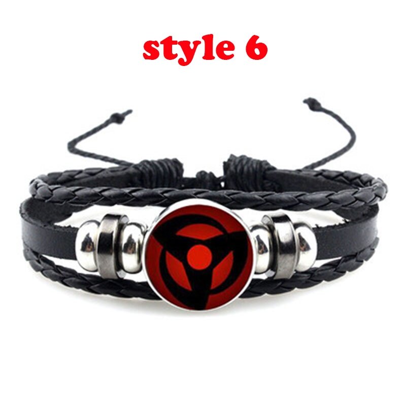 Anime Naruto Bracelet Akatsuki Wristband Sharingan Uchiha Itachi ...