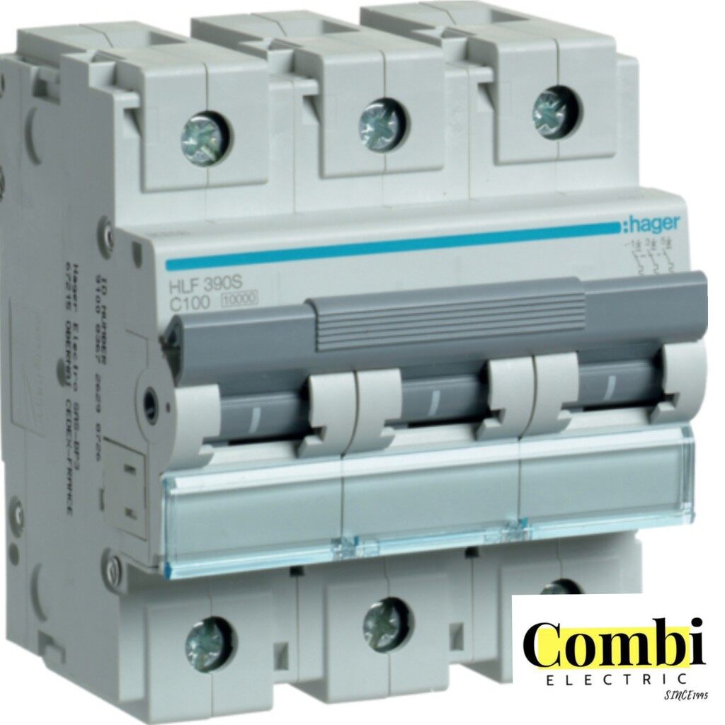 Hager 100A 3P Type C 10KA MCB | Lazada