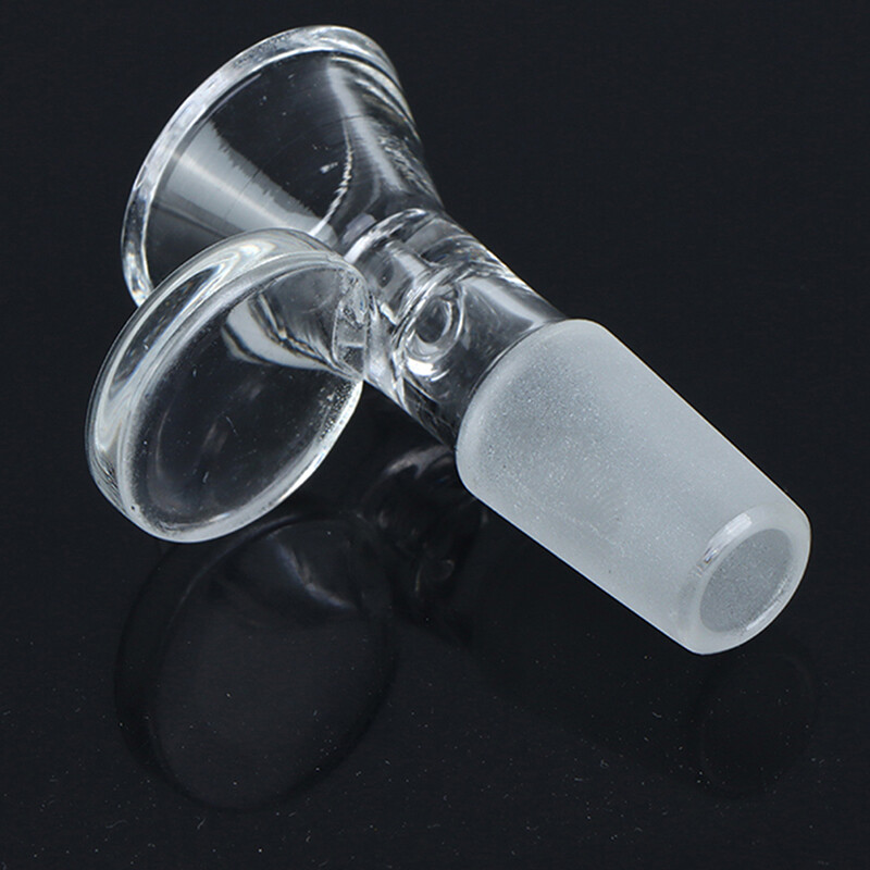 14mm/ Glass Joint Clear Slide Male Glass Bowl Filter Pipe Mouthpiece ...
