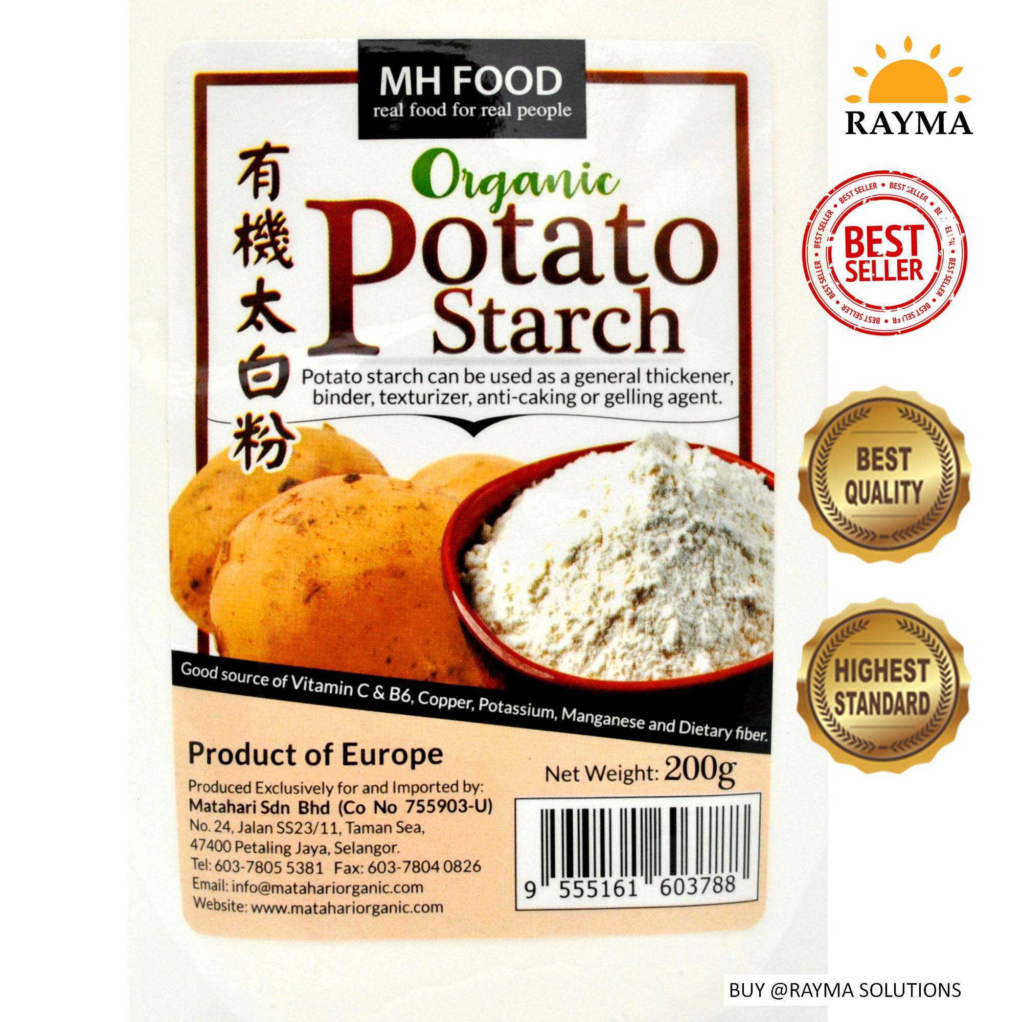 MH FOOD Organic Potato Starch, Europe, 200g | Lazada