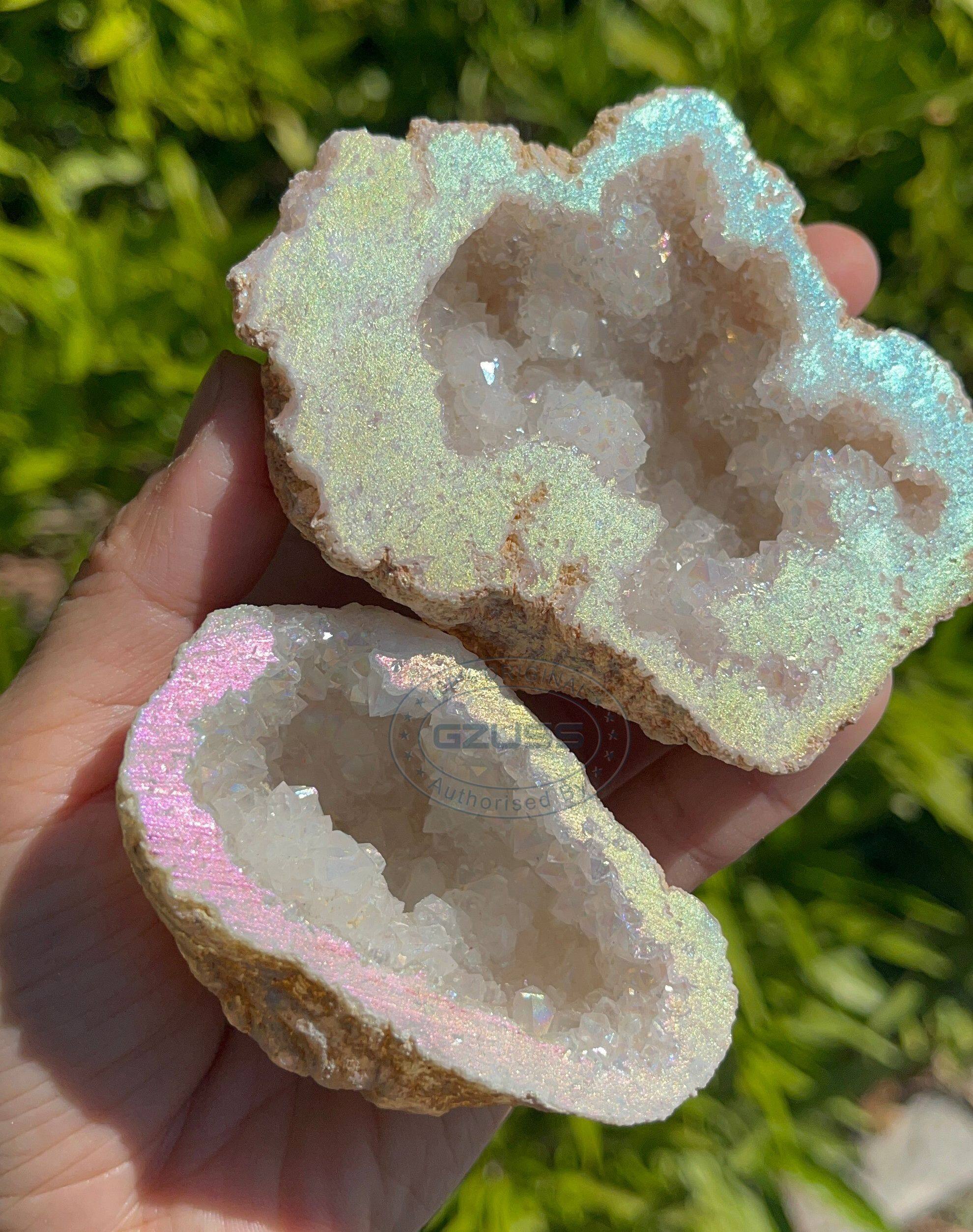 1pcs Angel Aura Agate Geode Cornucopia | Lazada PH