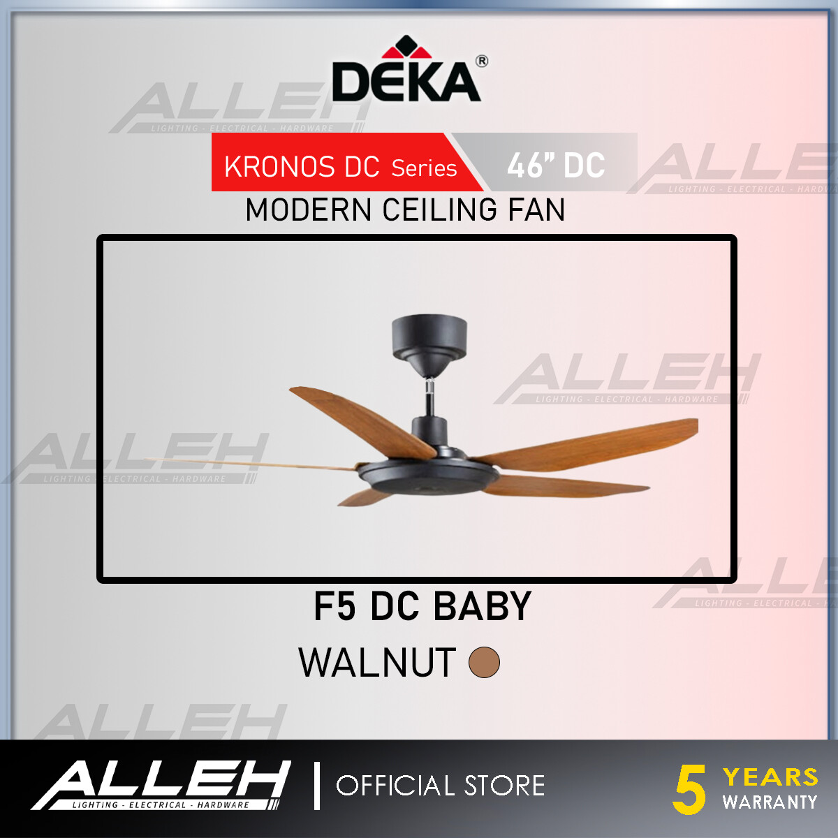 SIRIM DEKA F5DC 56”/46” Inch Stylish Ceiling fan with light LED Kipas ...