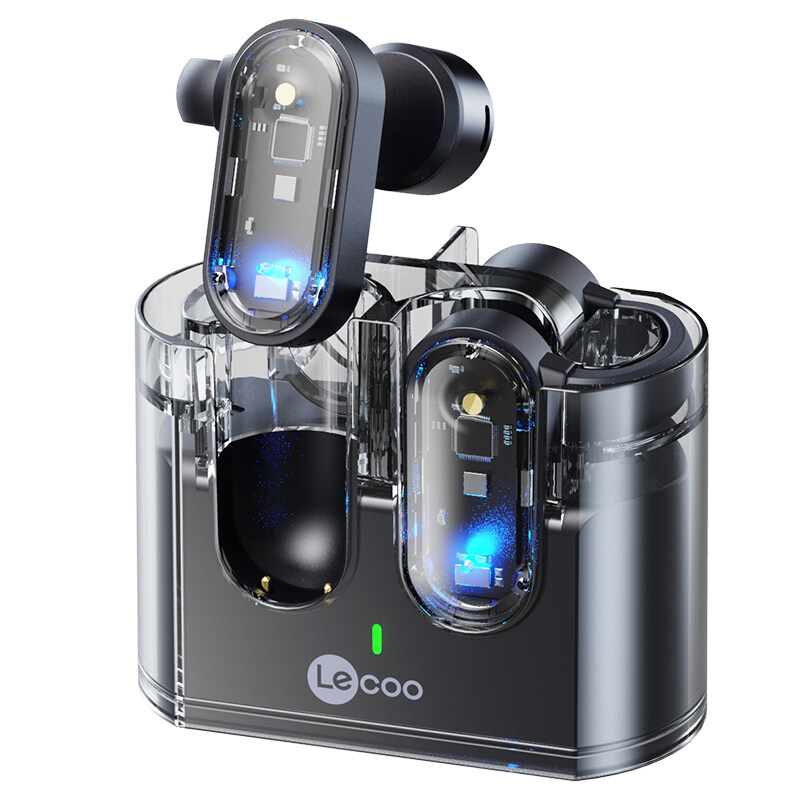 LECOO EW318 หูฟังบลูทู ธ 5.3 หูฟังไร้สายหูฟังตัดเสียงรบกวน TWS พร้อม ...