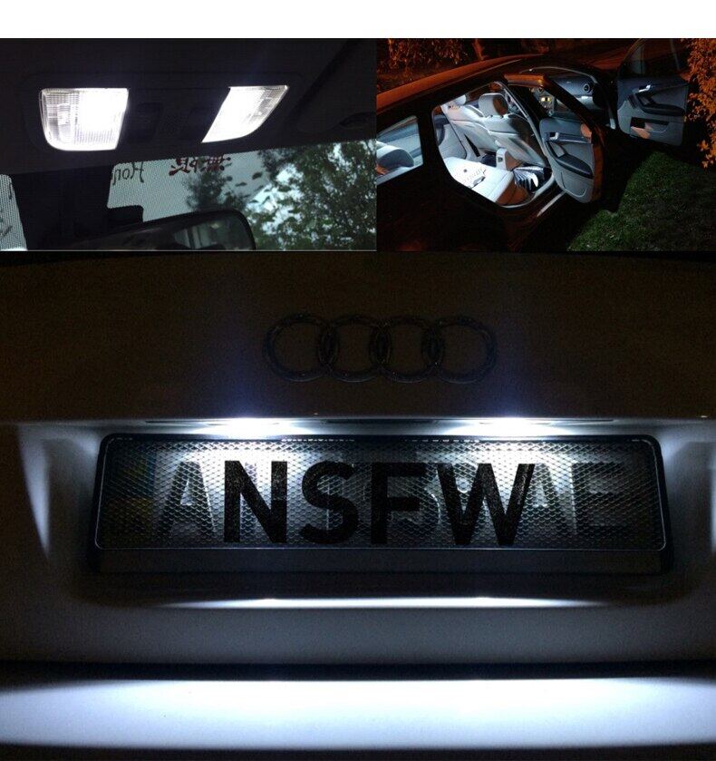 CIFbuy 10pc COB Ceramic Shell Car LED Bulb Map Light 31-36-39-41mm C5W ...