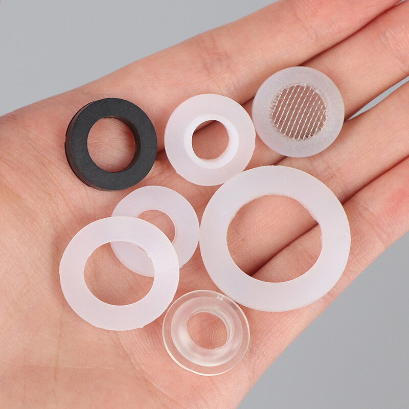 TANG 1/2" 3/4" 1"Rubber Ring Silicon PTFE Flat Gasket Sealing Ring for ...