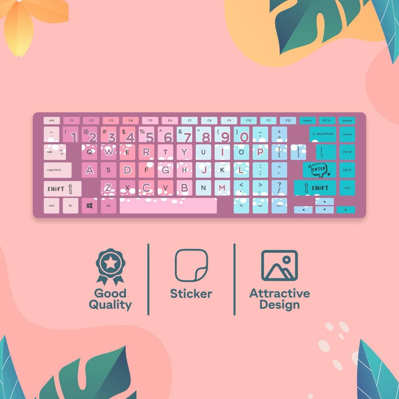 ENGLISH QWERTY ALPHABET KEYBOARD STICKER FULL FOR ALL LAPTOP AND PC ...