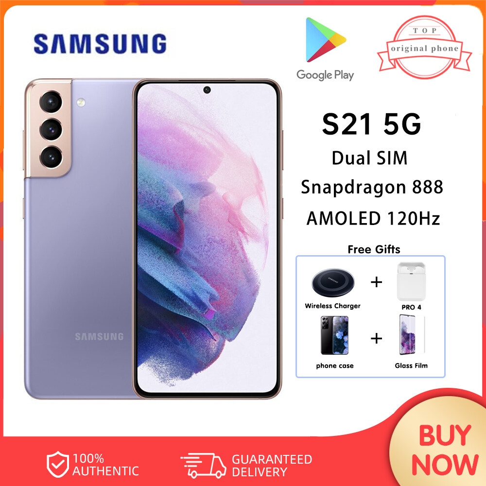 Samsung Galaxy S21 5G Dual SIM 8GB RAM + 128GB/256GB ROM AMOLED 120Hz ...