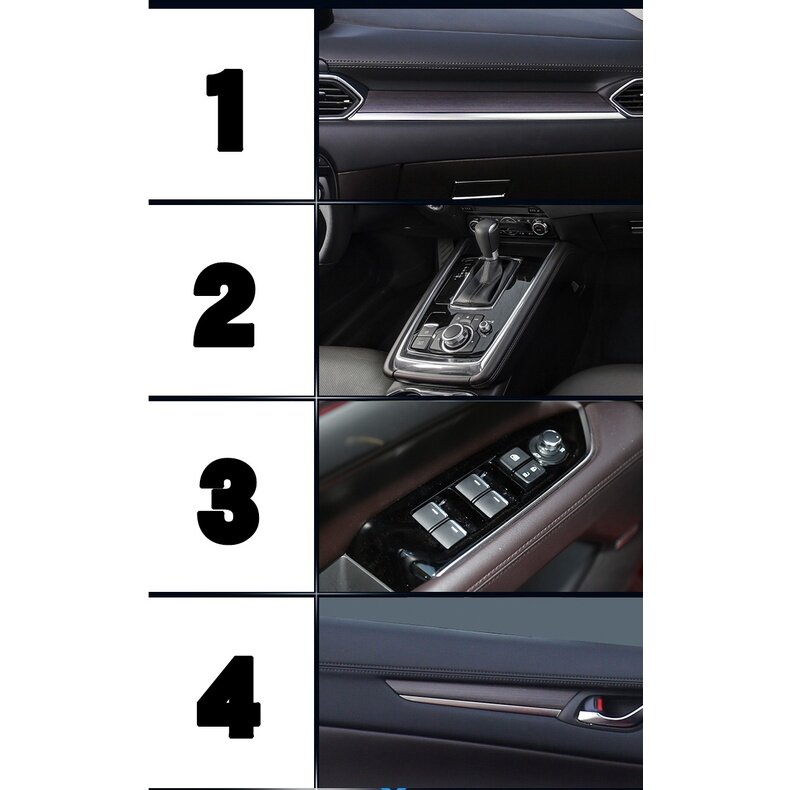 HYS Mazda ฟิล์ม TPU ป้องกันสำหรับรุ่น CX8,Mazda CX-8 2019-2020แผงเกียร์ ...