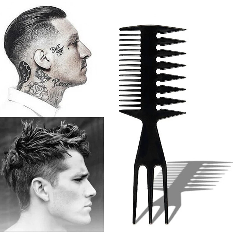 [Charming women] Professional Men's Slicked-back Comb Big Teeth Double ...