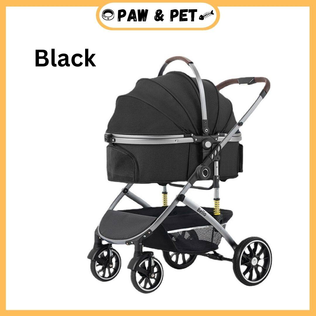 BELLO Pet Stroller Extra Large Detachable Carrier Premium Design ...