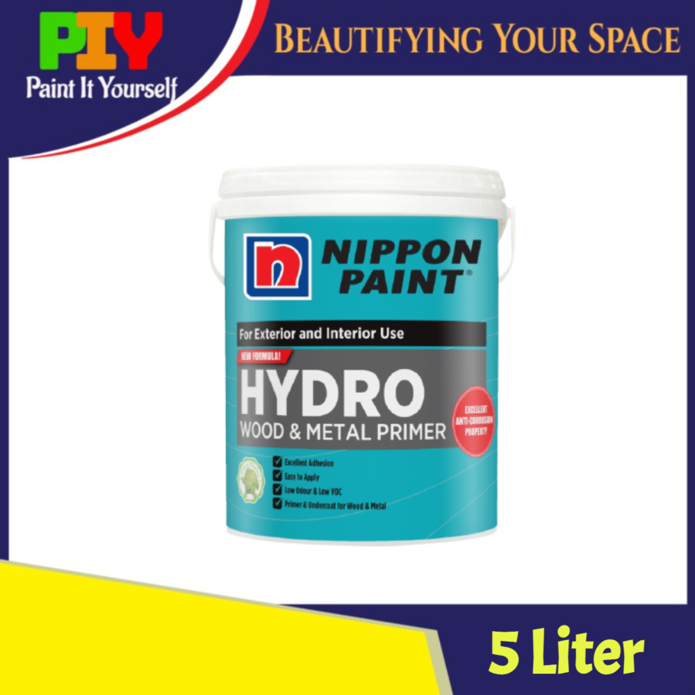 Nippon Paint Hydro Wood & Metal Primer 5L - 5 Liter | Lazada