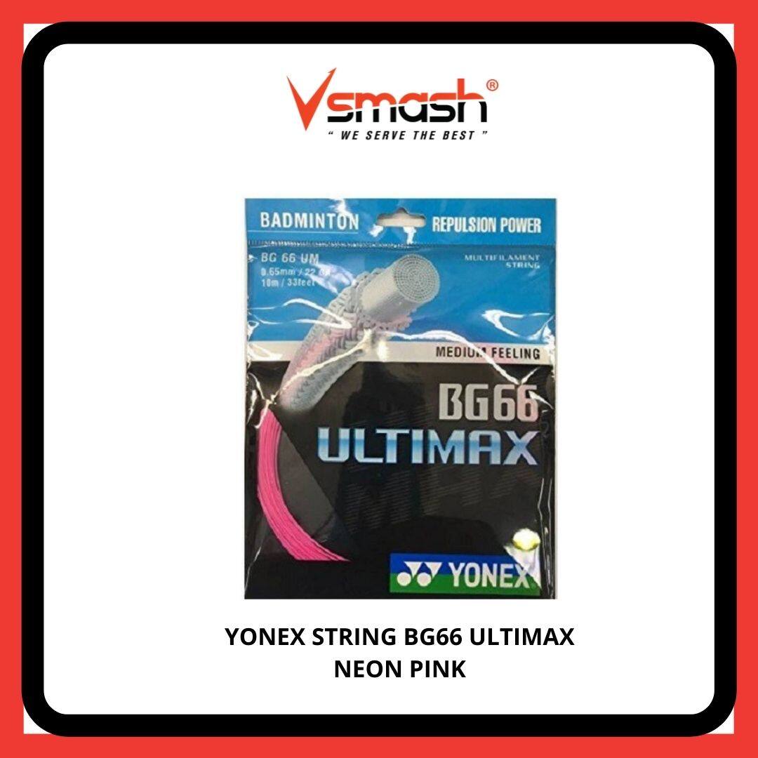Yonex String BG66 Ultimax Neon Pink (SP String) | Lazada