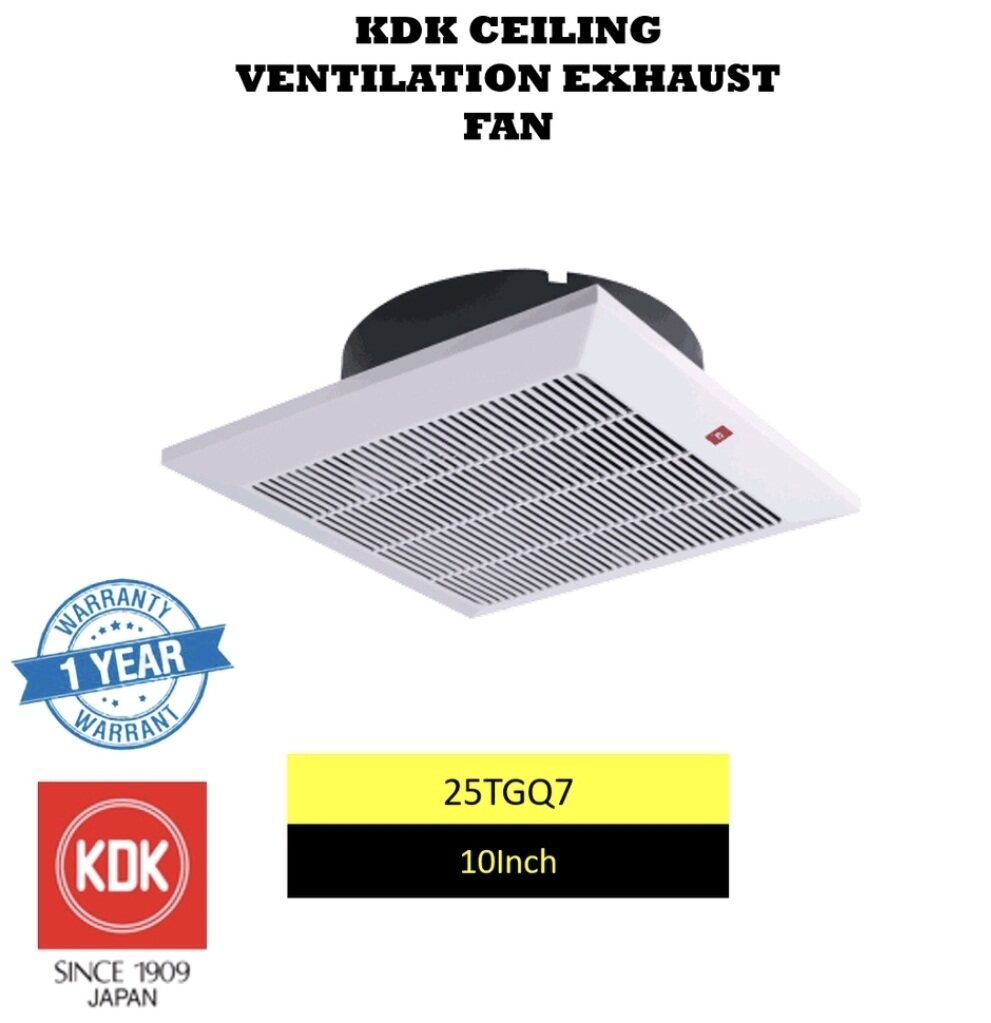 KDK ceiling exhaust fan 25TGQ 10" | Lazada