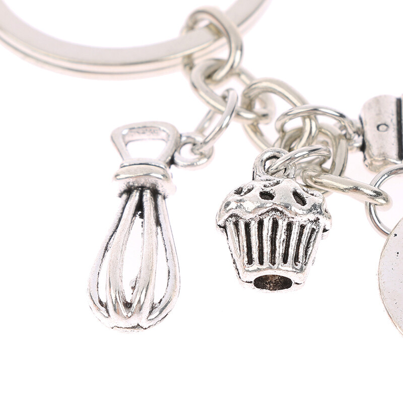 FG 1pc New Style Cooks Chefs Baker Keychain Measuring Spoons Key ...