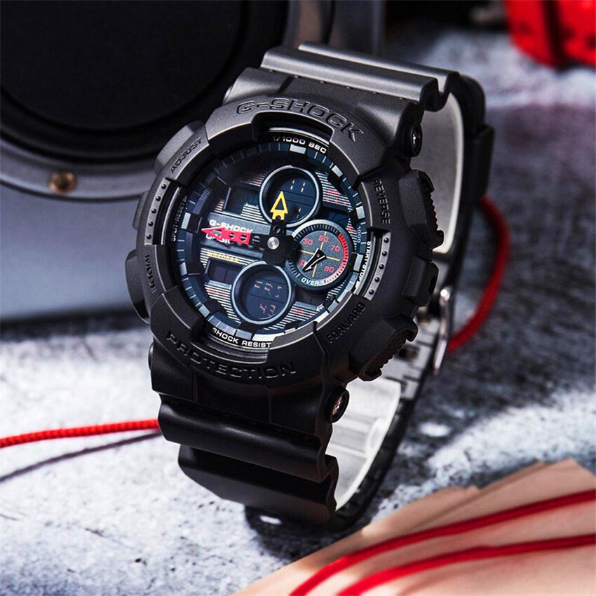 New 100% Original G-Shock GA140 Men Sport Watch Dual Time Display 200M ...