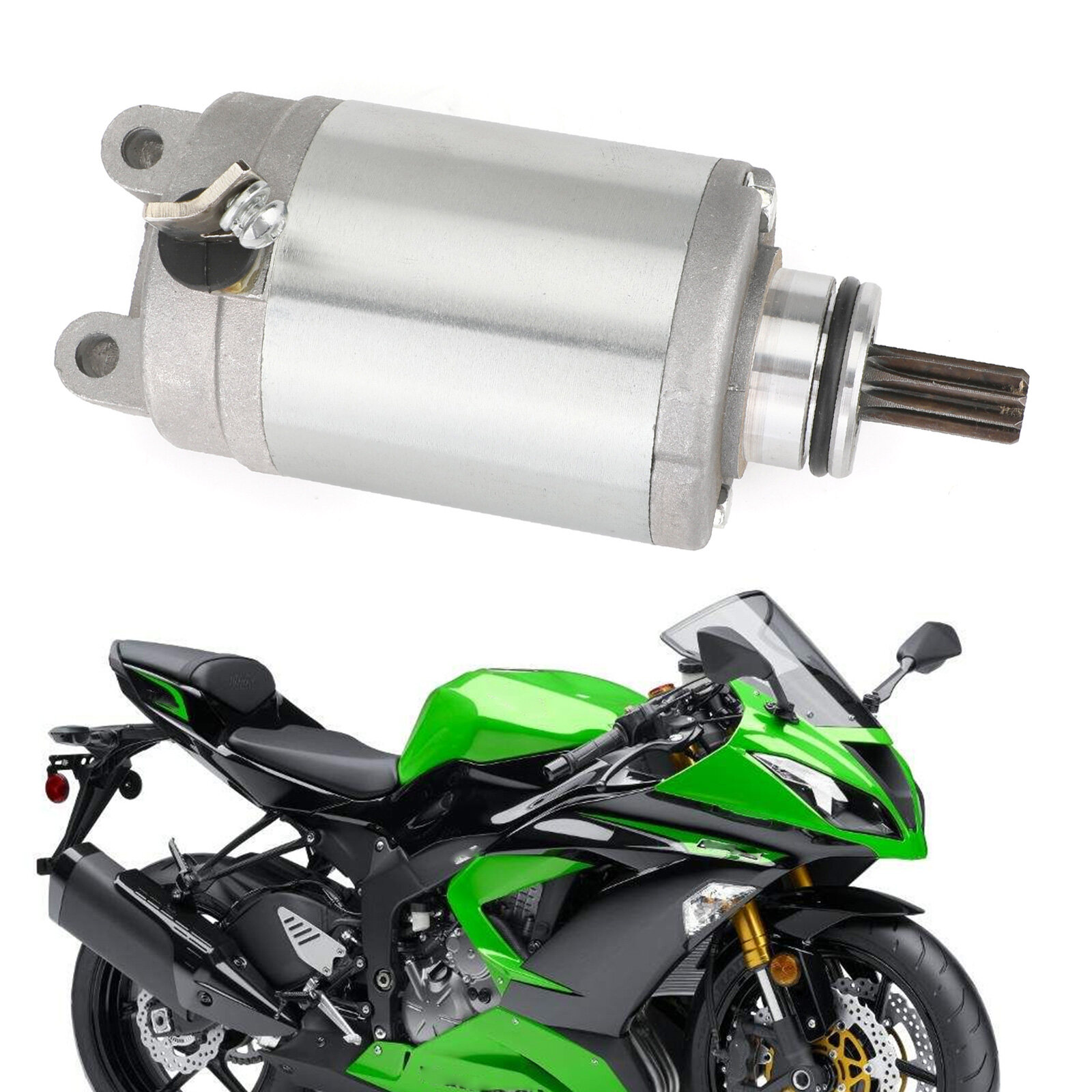 Areyourshop Starter Motor สำหรับ Kawasaki ZX600 ZX636 Ninja ZX-6R 07-17 ...