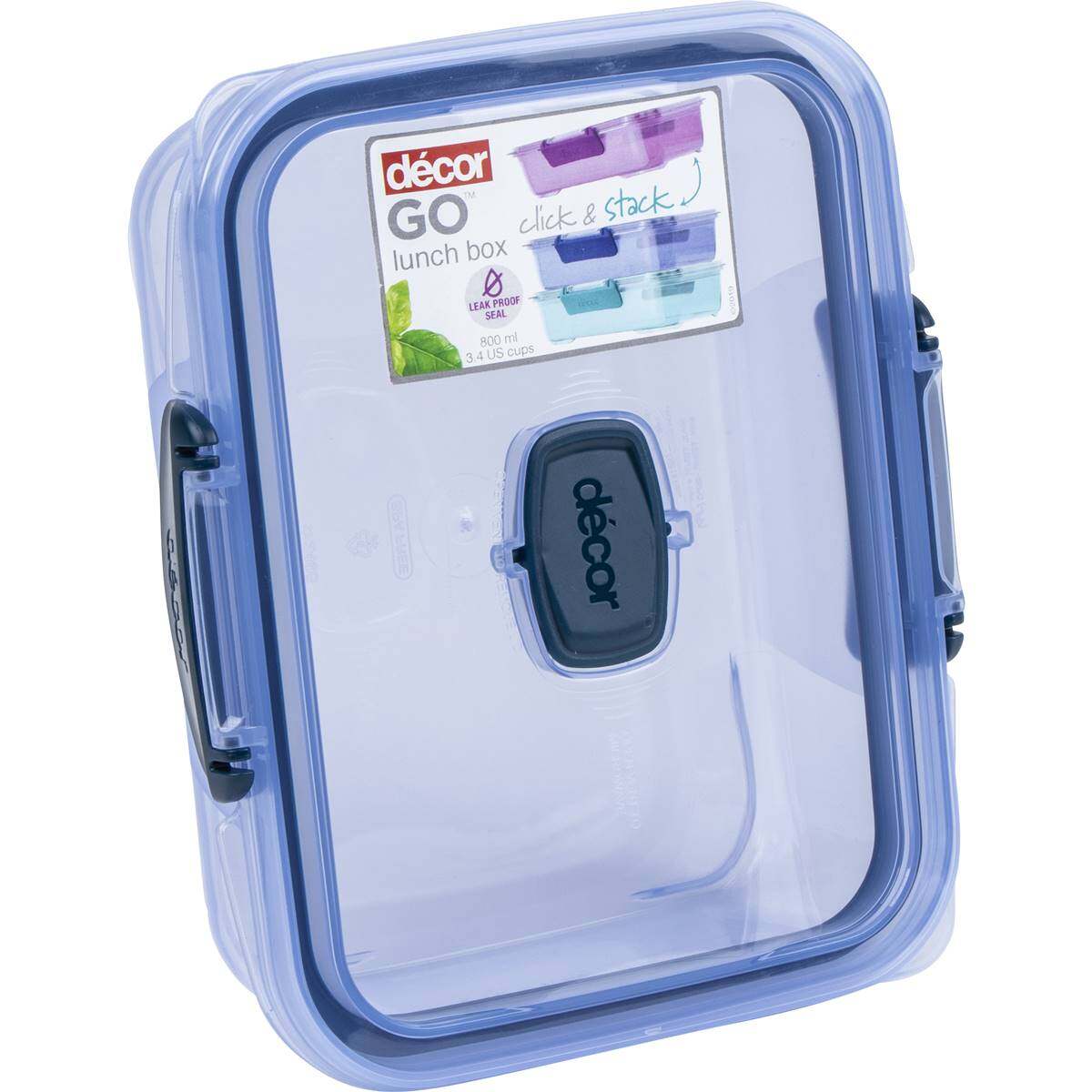Decor Go Click & Stack Lunch Box Oblong 800ml | Lazada
