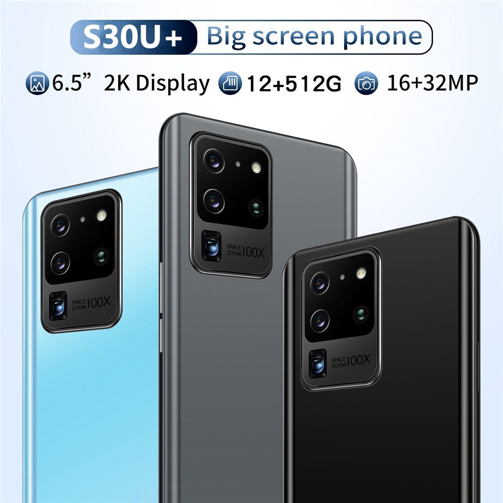 S30u + 6.5 นิ้วมาร์ทโฟน 12GB RAM + 512GB ROMจดจำใบหน้าได้อย่างรวดเร็ว ...