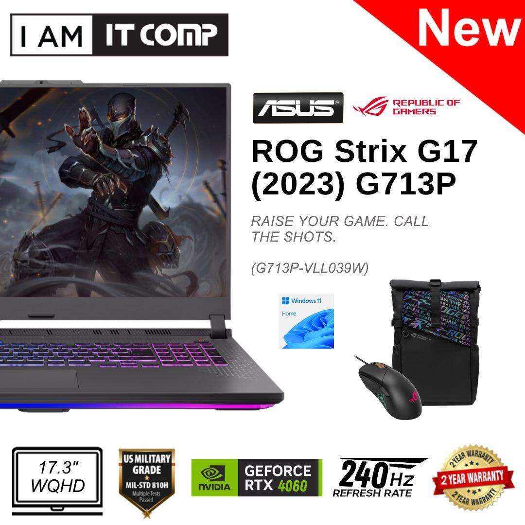 ASUS ROG STRIX G17 (G713P) R9 7945HX/16GB,32GB/1TB SSD/17.3" WQHD ...