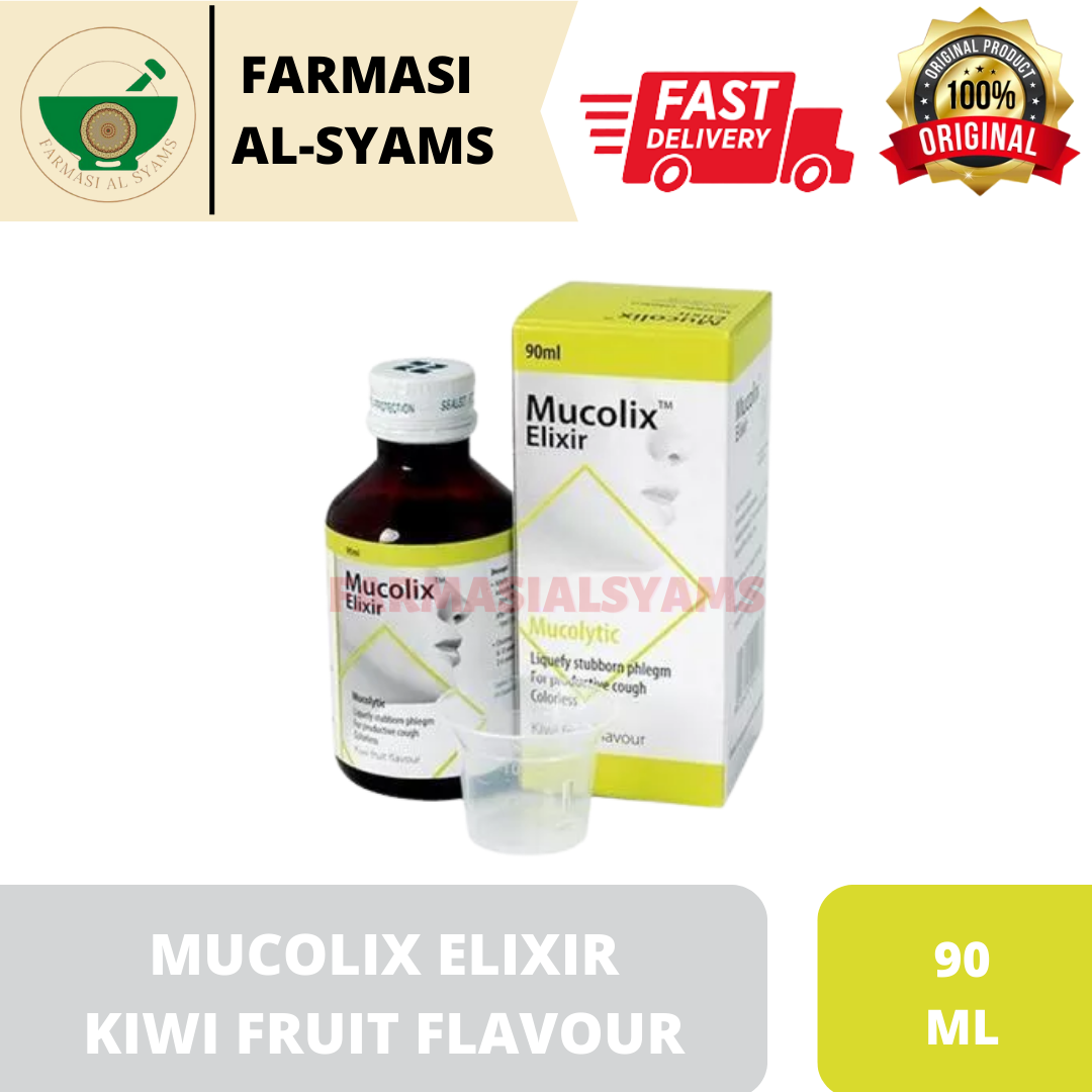 MUCOLIX ELIXIR KIWI FRUIT FLAVOUR 90ML | Lazada