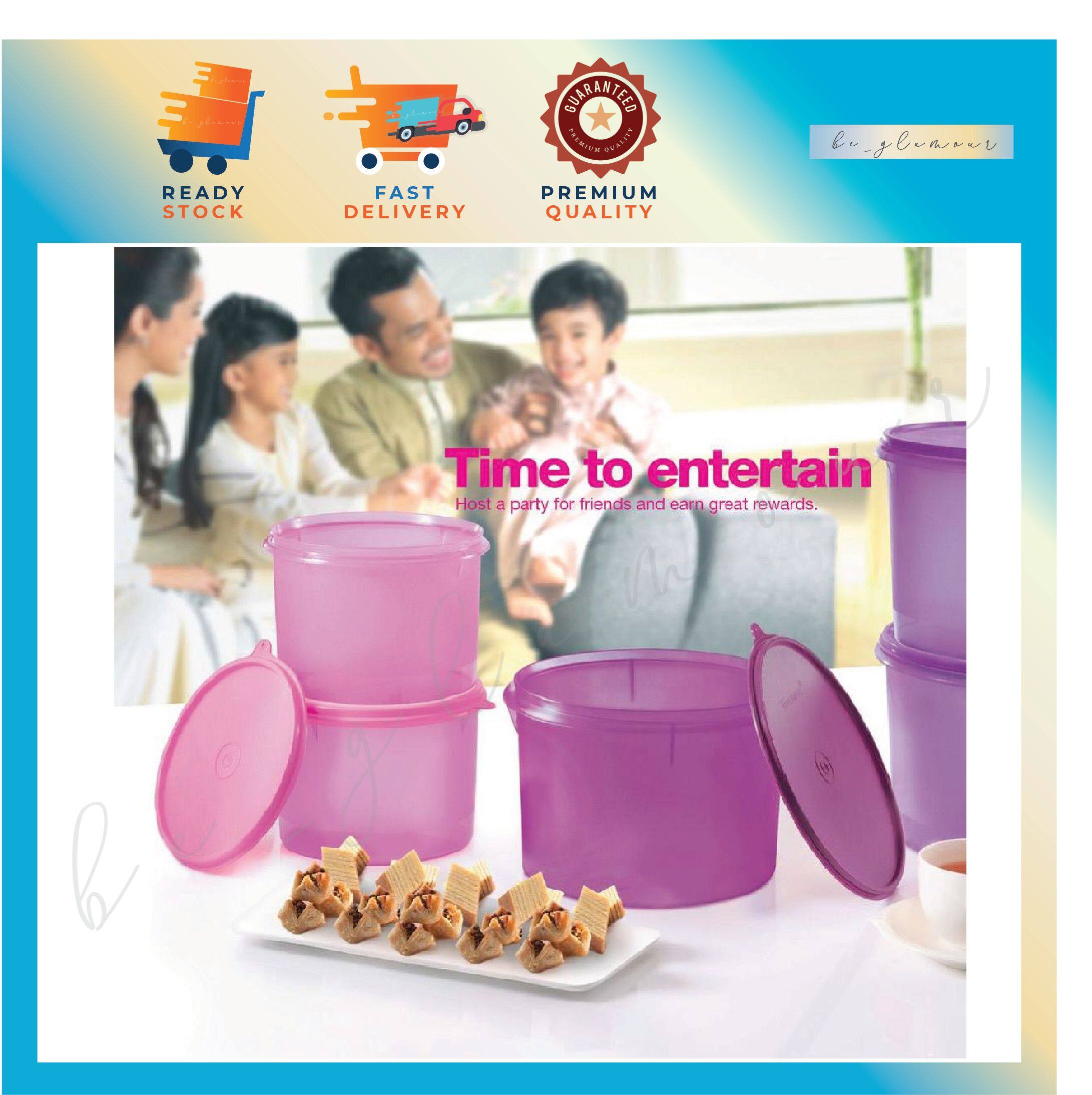 👉Tupperware One Touch Canister Large Medium Small 1.7L 3.5L 4.3L 5L ...