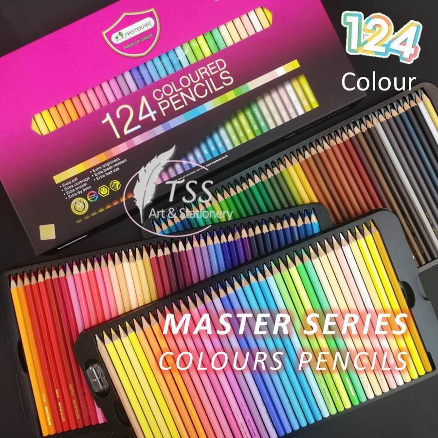 (NEW) Master Art 124 Colours Master Series Coloured Pencils Set ...