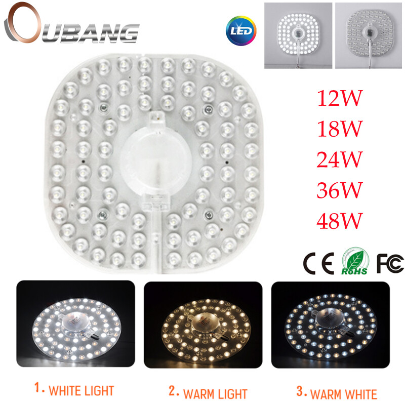 OU BANG LED ceiling light Panel Light Module Lamp Cool white/Tricolor 48W 36W 24W 18W 12W Energy ...