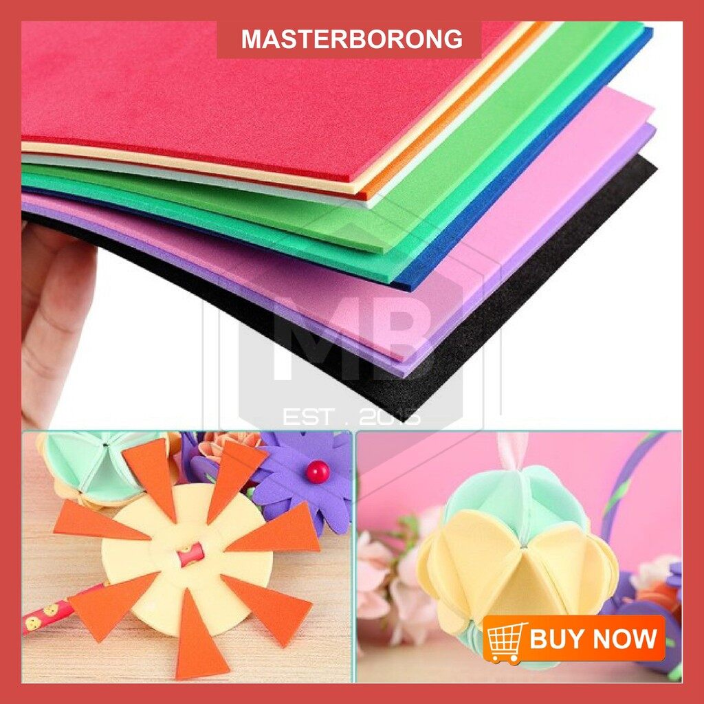 masterborong EVA Foam | A4 Size | 50x70cm | Sponge Foam | DIY Craft ...