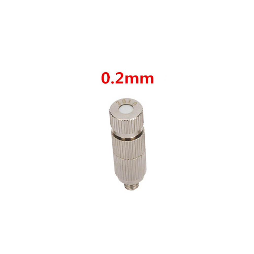 2Pc Copper 3/16"Male Thread High Pressure Misting Nozzle with Ceramic ...