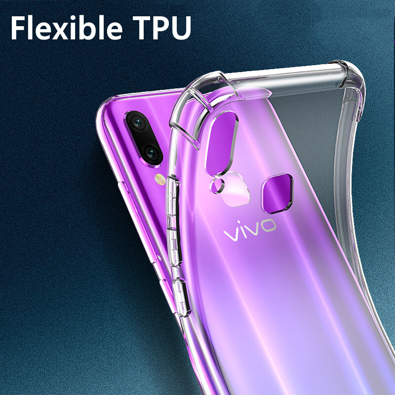 【ป้องกันเหลือง】สำหรับ Vivo V9เยาวชน1727 1726เกรดทหารเคสเจลลี่ป้องกัน ...