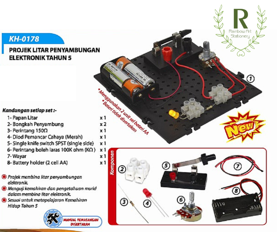 Projek Litar Penyambungan Elektronik Tahun 5 | Lazada