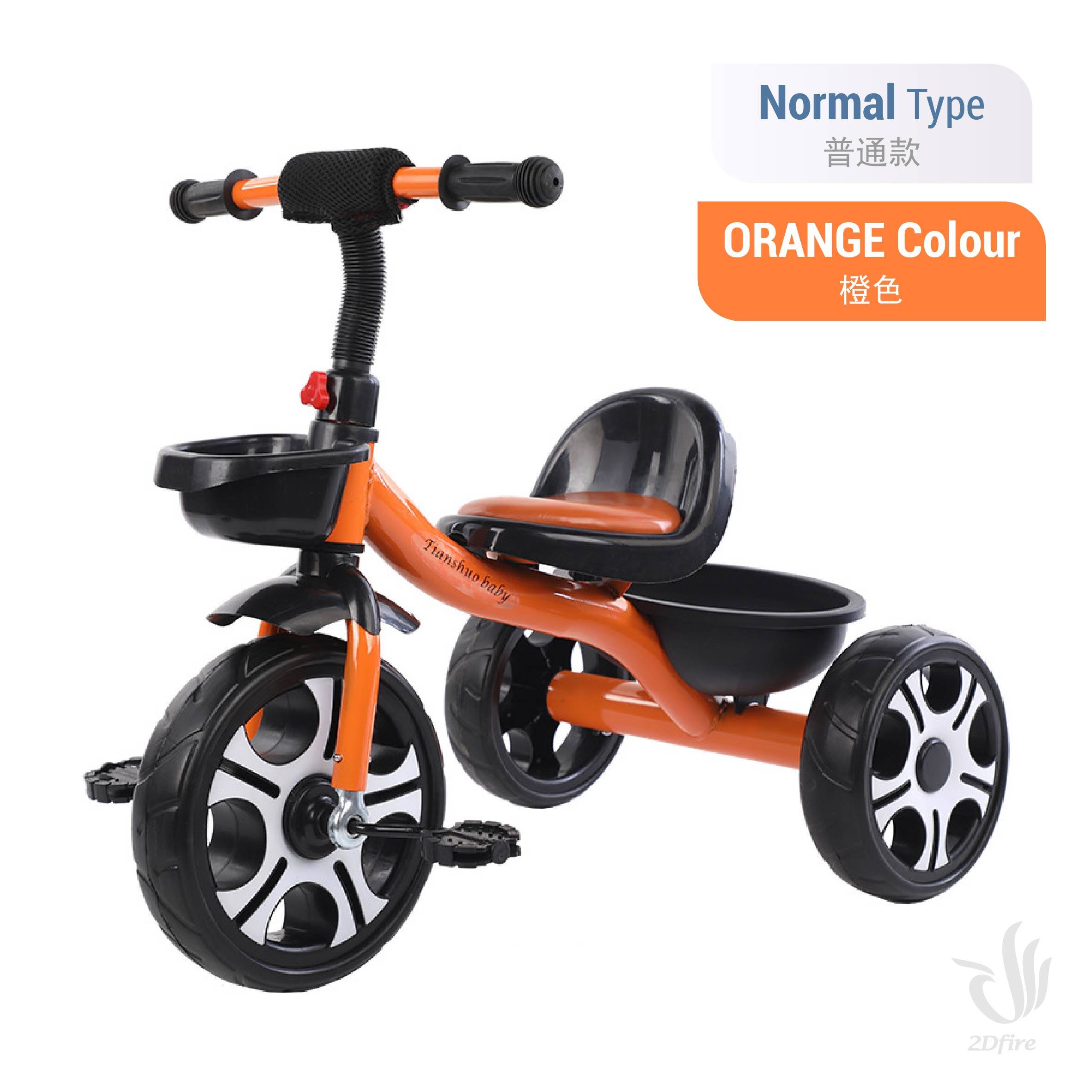 3 Wheels Bicycle Push Handle Baby Children Ride Bike Balance Kid Scooter Sport Car Toys Basikal ...