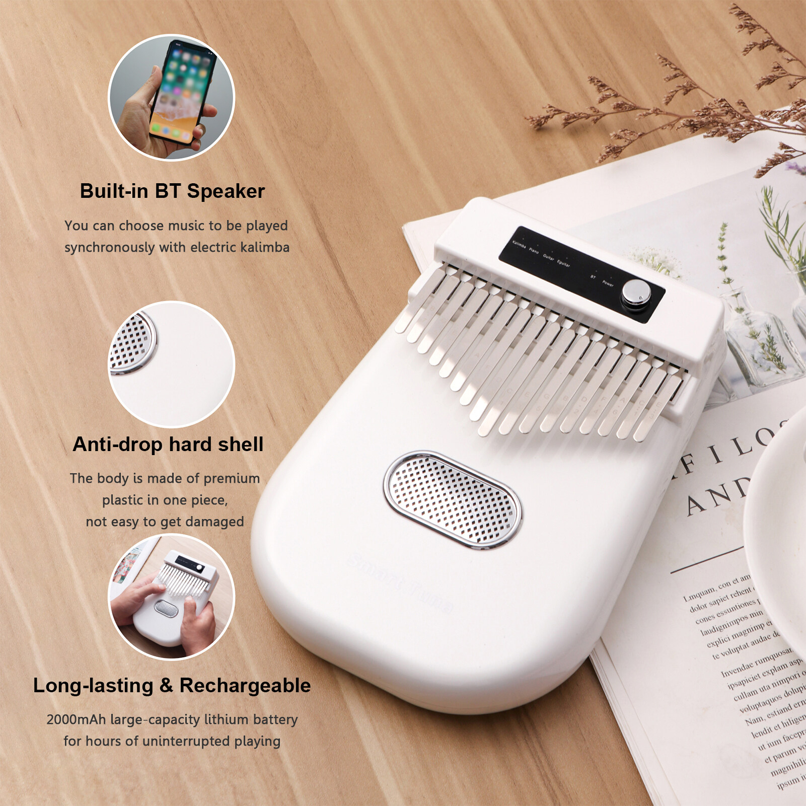 มีของพร้อมส่งคาลิมบา ราคาถูก Kalimba 17 คีย์ 17-Keys C-Key Thumb Piano ...