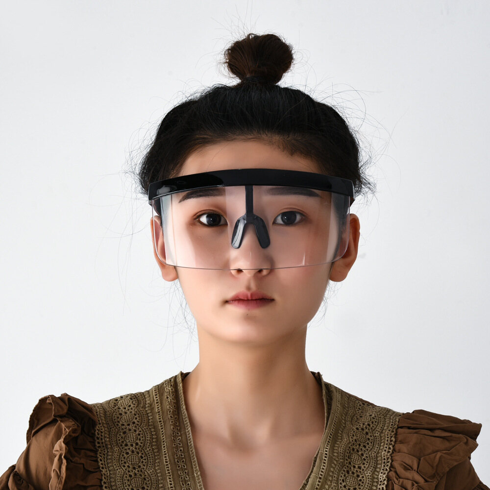 ขนาดใหญ่โอ้อวดVisorเทปพันกระจกใหญ่แว่นตากันแดดครึ่งใบหน้าโล่ยามป้องกัน ...