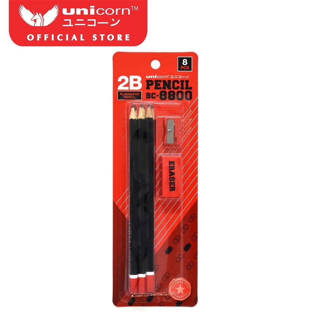 Unicorn 2B Pencil Set (8's) | Lazada