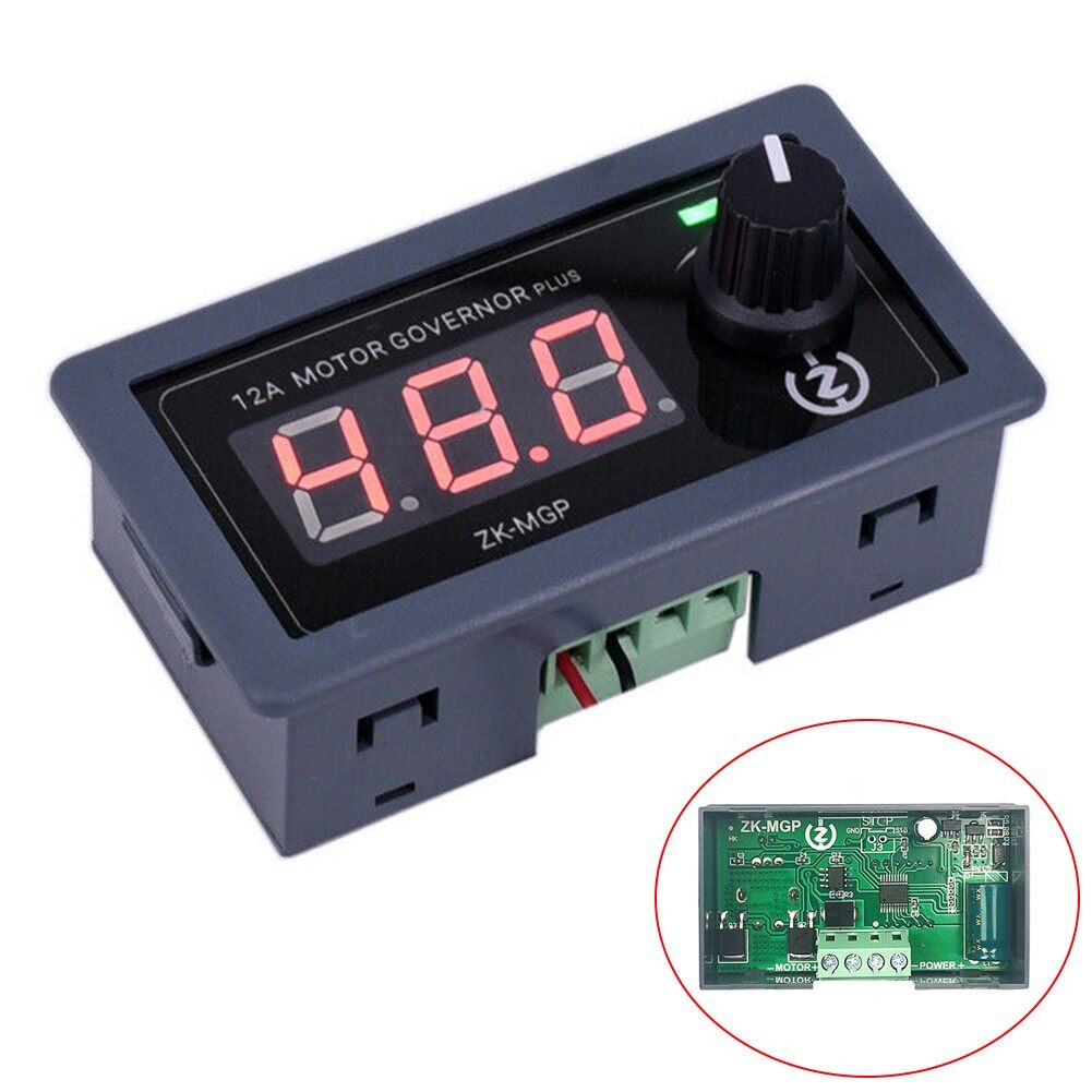 Soft Start DC Motor Controller ตัวควบคุมความเร็ว12A อุปกรณ์เสริม PWM DC ...