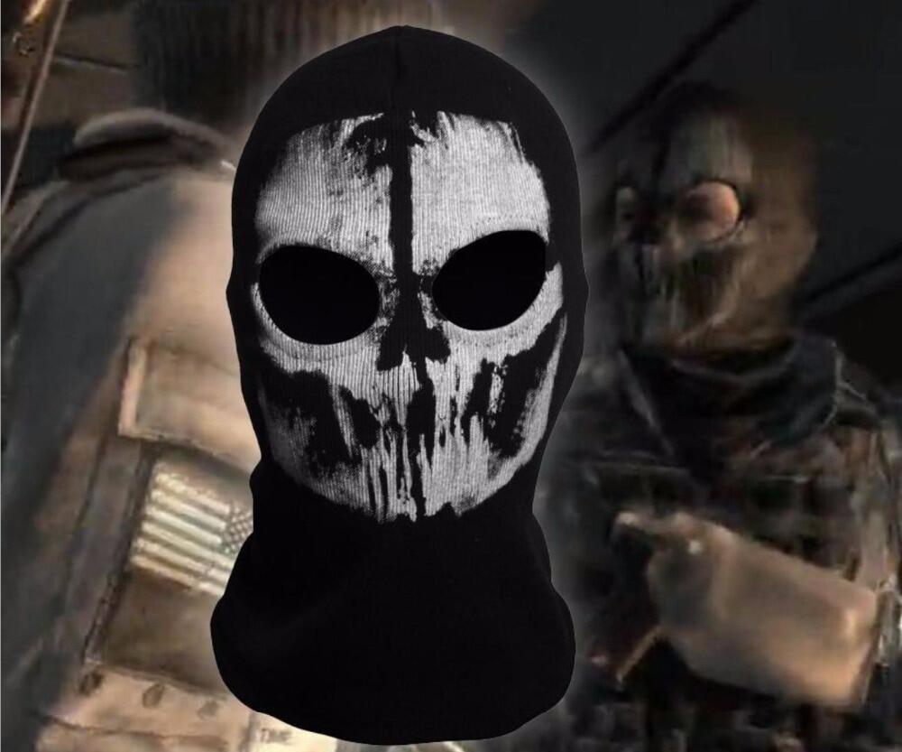 SzBlaZe Brand COD Ghosts Print Cotton Stocking Balaclava Mask Skullies ...