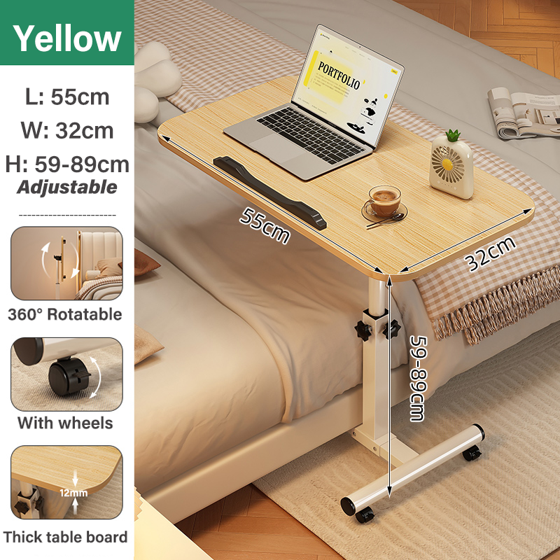 Adjustable Laptop Table Foldable Liftable Laptop Table Desk Bedside ...