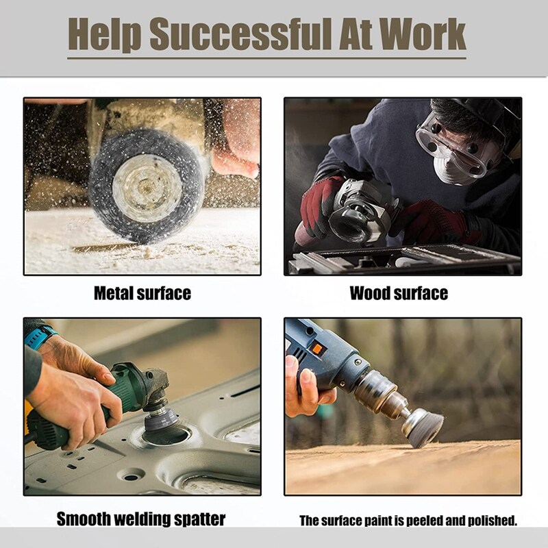 Drill Wire Wheel Cup Brush Set0.010 Inch Coarse Carbon Steel Crimping ...