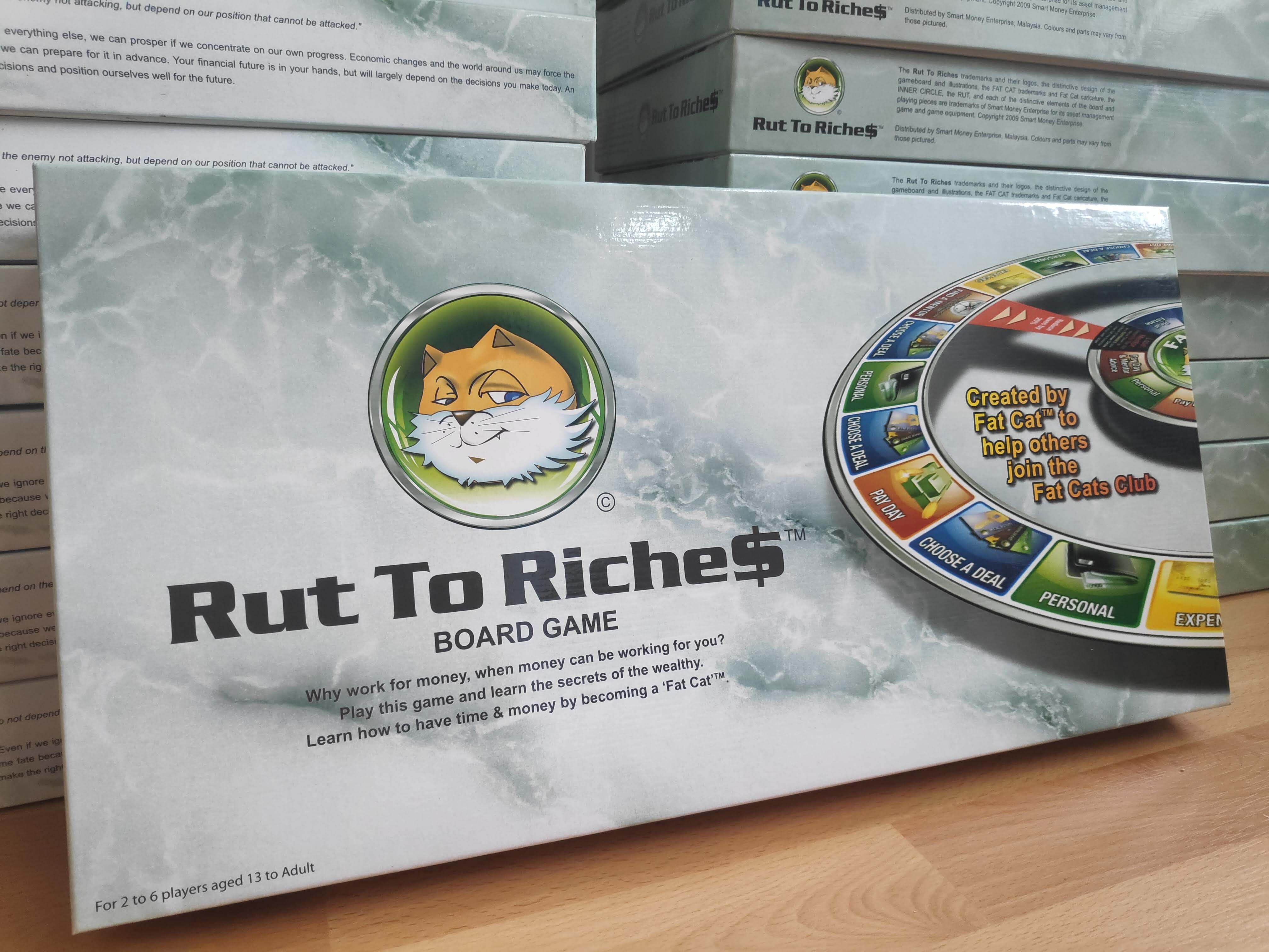 Rut To Riches Board Game - Cashflow for Advance Financial Intelligence ...