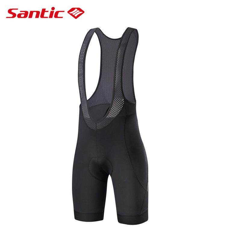 Santic Summer Men Cycling Bib Shorts 4D Coolmax Padded Breathable High ...