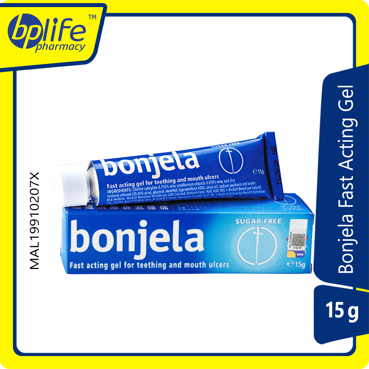Bonjela Fast Acting Gel For Teething And Mouth Ulcers 15g (Exp:06/2024 ...