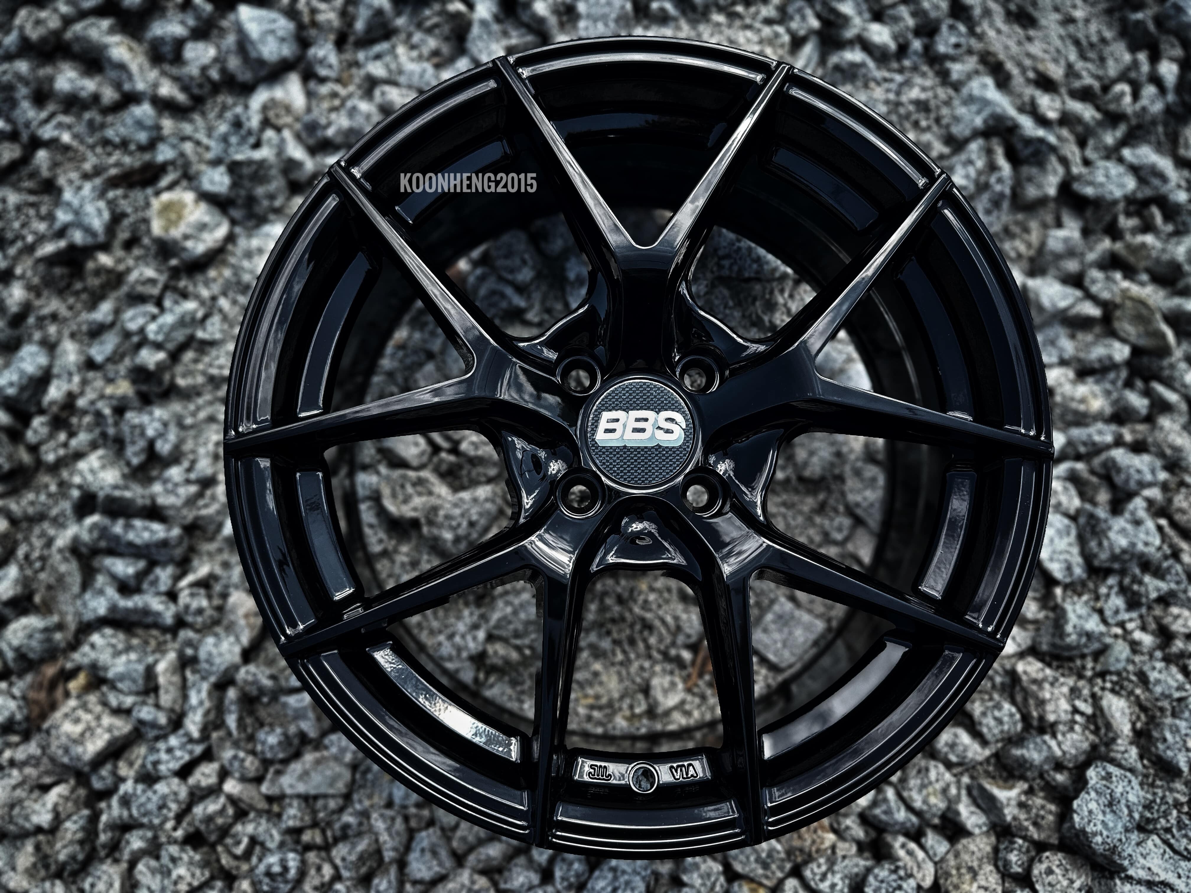 New Car Sport Rim BBS F1R Wheels - 16x7J 4x100 ET38 GLOSSY BLACK ...