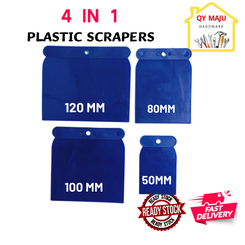 4PCS Plastic Scraper/Putty Set/Multipurpose Scraper Set | Lazada