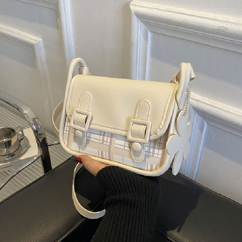 ENV Cute plaid girl messenger bag sweet PU shoulder bag | Lazada PH