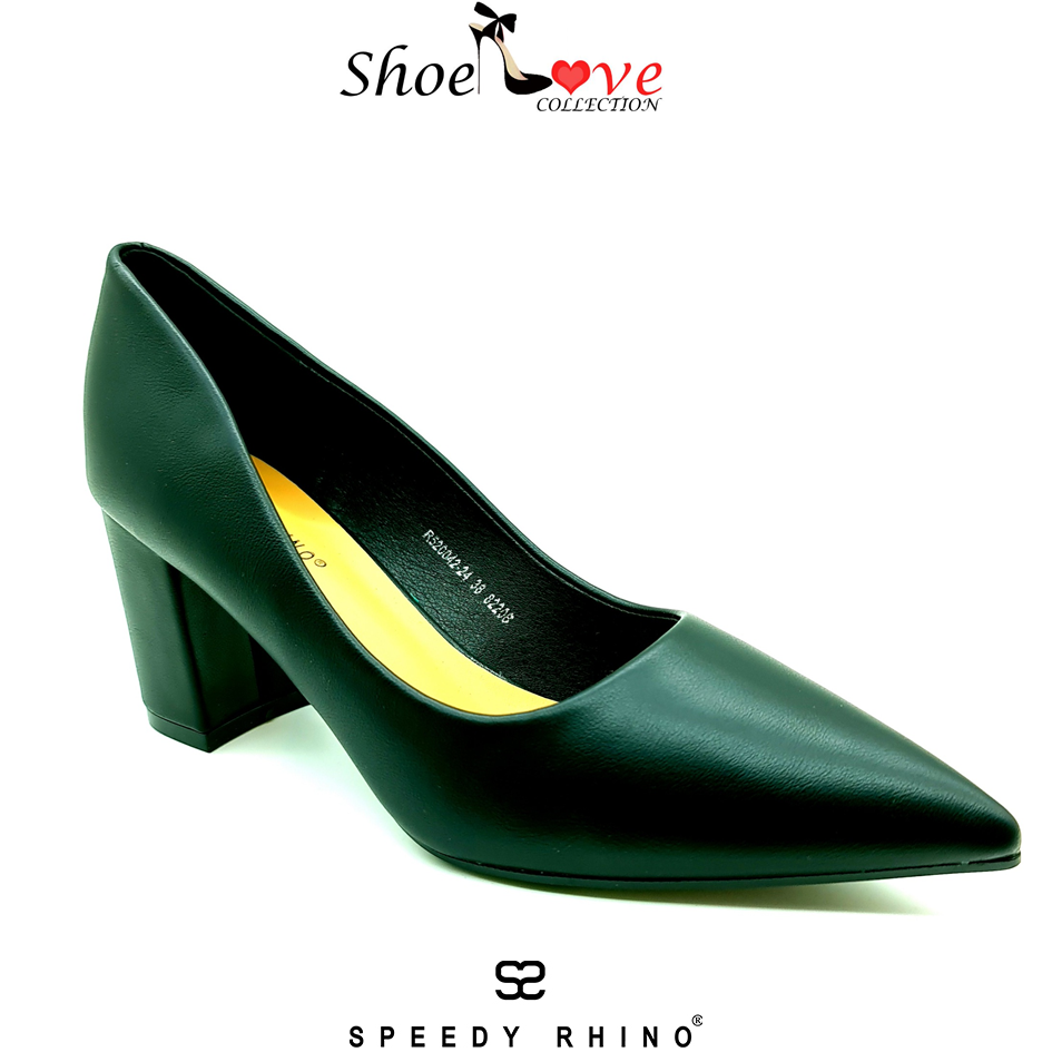 🔥Ship out 24h🔥 Speedy Rhino Ladies Heel Shoe Pump Black Uniform Office Lady Kasut Tumit Hitam ...