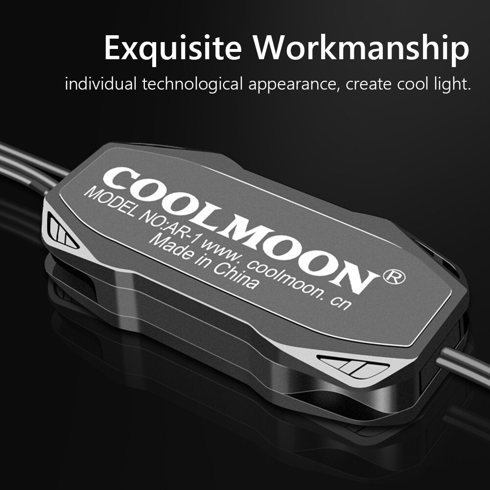 【hot】 COOLMOON Ar 1 5V 3 Pin To Sata Argb Mini Controller Cable For Pc ...